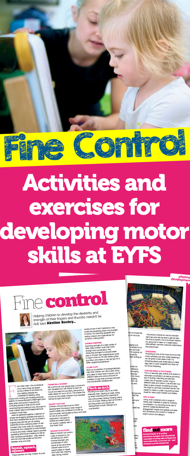 Fine Control – Activities and exercises for developing motor skills at ...