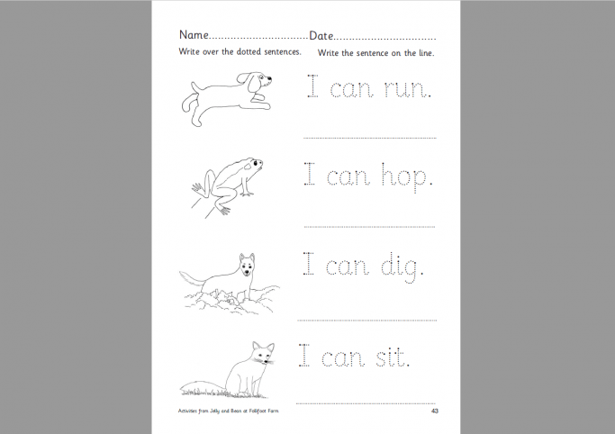 First Words Writing 2 Worksheet – Handwriting and Comprehension ...