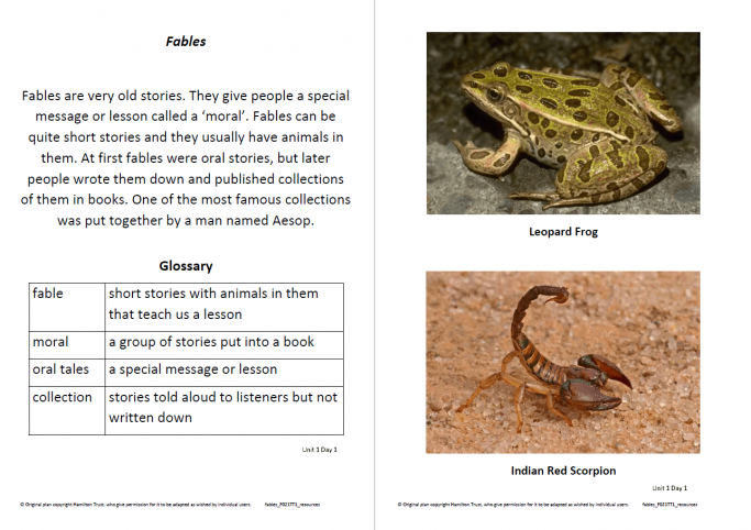 Traditional Tales and Fables – Explore Brilliant Fables Resource Pack ...