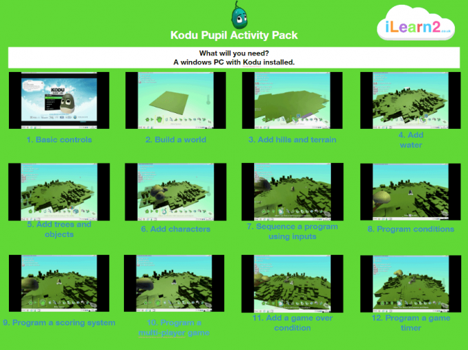 iLearn2 Kodu Activities for KS2 Computing/ICT | Teachwire Teaching Resource