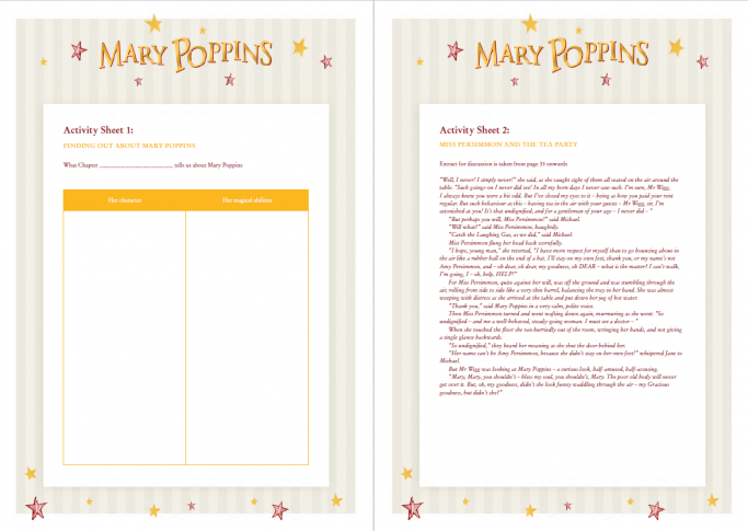 Mary Poppins Teaching Pack Resources for Year 4 to Year 6 English ...