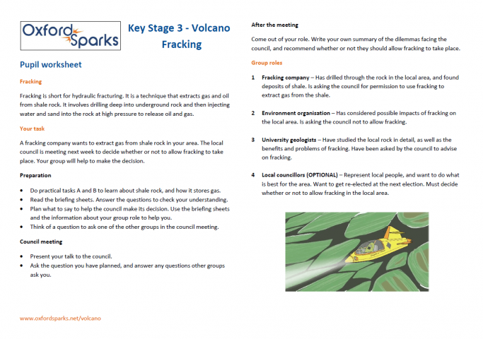 KS3 Science Lesson – Fracking | Teachwire Teaching Resource