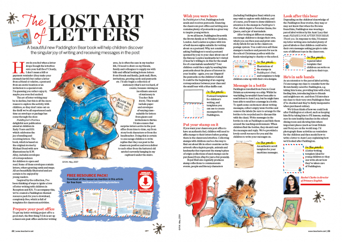 Paddington letter writing lesson and resources for early years and KS1 ...