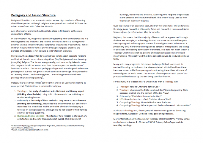 KS1/2 RE Curriculum and Curriculum Map | Teachwire Teaching Resource