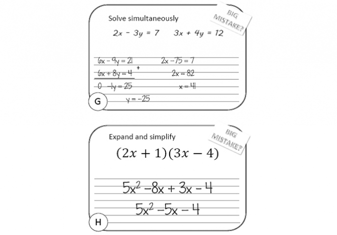 KS3 and KS4 Algebra Resource - Can Students Spot The Mistakes ...