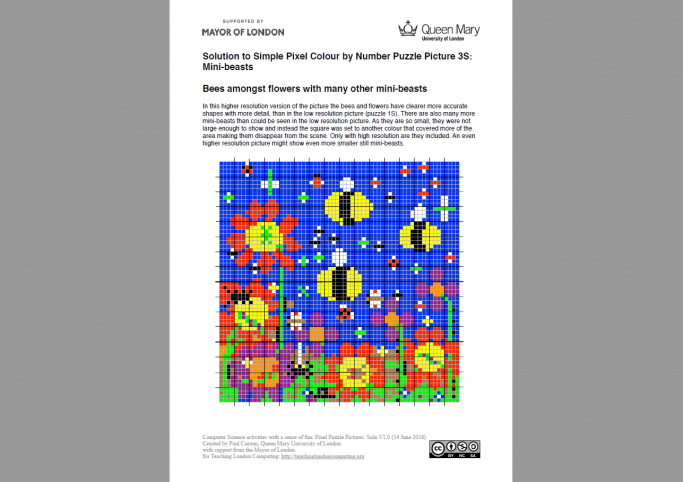 Computational Thinking: Pixel Puzzle Pictures Worksheets for KS2 ...