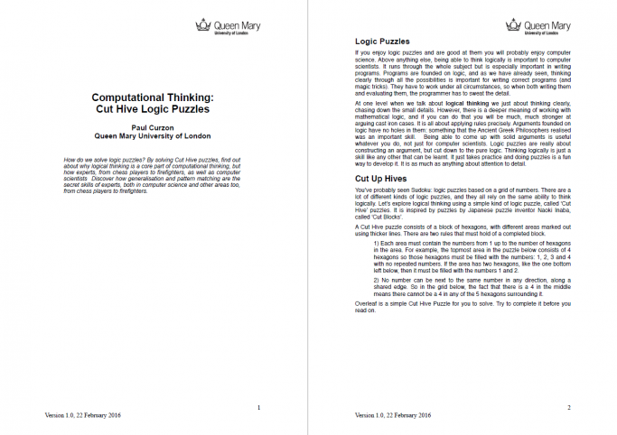 Computational Thinking: Number Hive Logic Puzzles Booklet for KS2 Computing | Teachwire Teaching ...