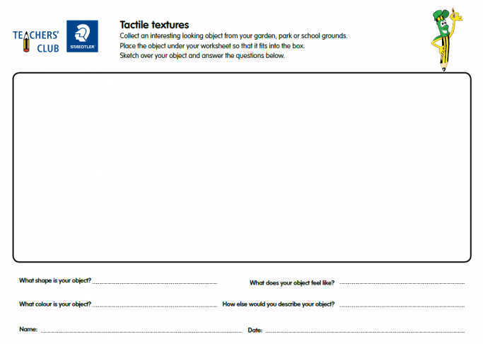 Tactile Textures Worksheet for KS1 Science, Art and Literacy ...