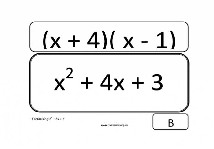 Factorising Equations Treasure Hunt - Active Maths Lesson For KS3 And ...