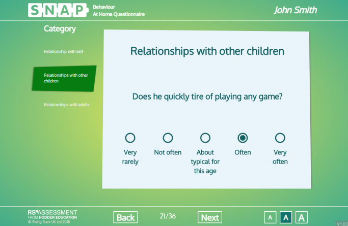 SNAP – A Bestselling SEN Profiling Tool from RS Assessment from Hodder ...