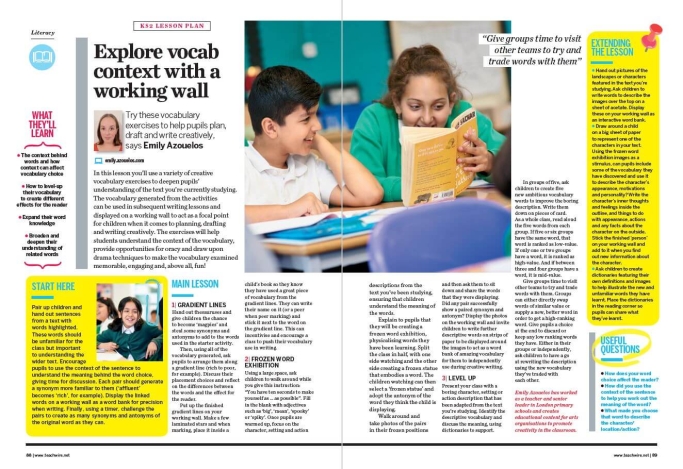 Ambitious vocabulary KS2 – English working wall ideas | Teachwire ...