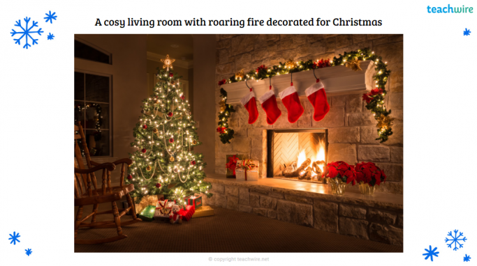 Christmas image bank for KS1/2 descriptive writing activities ...