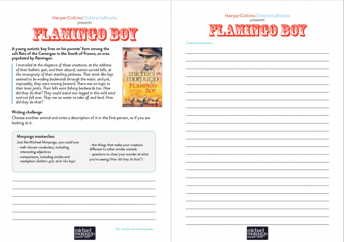 Flamingo Boy Resources for Michael Morpurgo Month | Teachwire Teaching ...