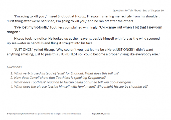 Fantasy – How to Train your Dragon Resource Pack for Year 4 English ...