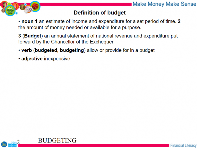 Budgeting lesson plan and resources for KS3 citizenship/financial ...