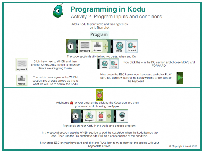 iLearn2 Kodu Activities for KS2 Computing/ICT | Teachwire Teaching Resource