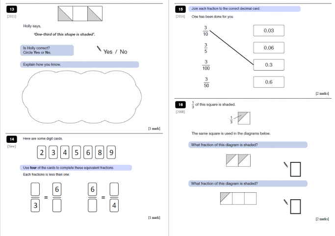 Equivalent Fractions SATs-Style Questions for KS2 Maths | Teachwire ...