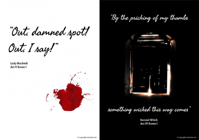 10 Macbeth Quote Posters and Key Quote Worksheet – William Shakespeare ...