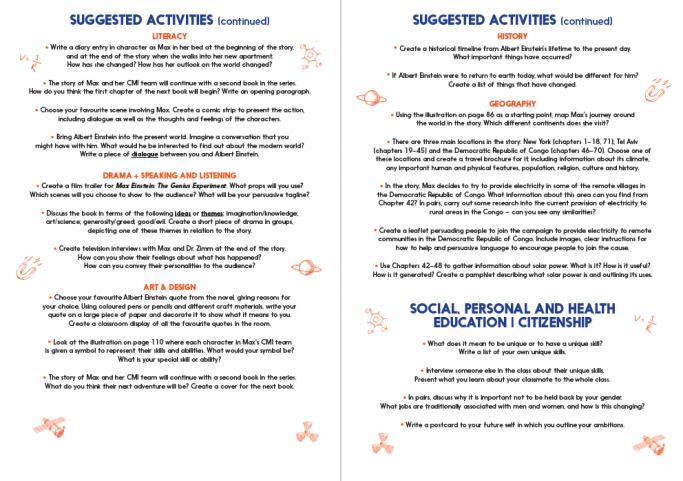 Max Einstein Teachers Notes and Resources | Teachwire Teaching Resource