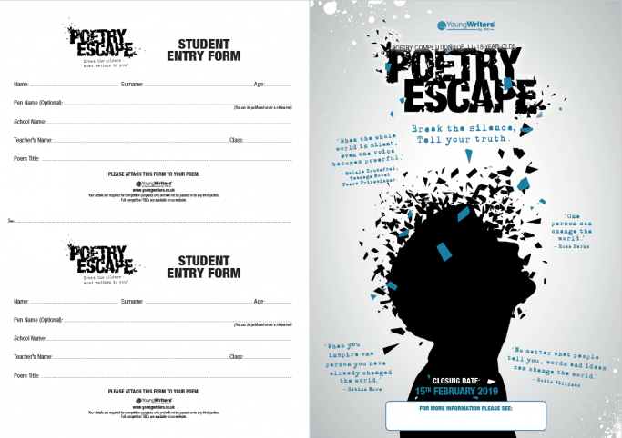 Young Writers Poetry Escape Competition Activity Pack for KS3/KS4 ...