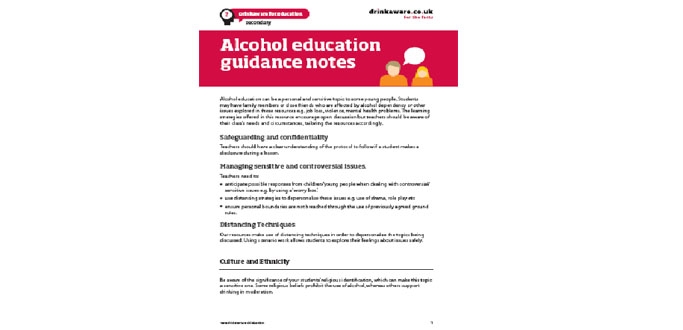 Introducing Alcohol - PSHE lesson for KS3 | Teachwire Teaching Resource