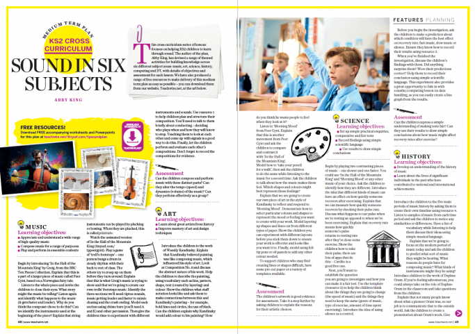 ‘Sound’ Cross-Curricular Medium-Term Plan and Resource for KS2 ...