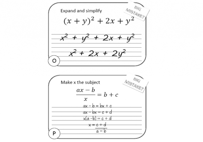 KS3 and KS4 Algebra Resource - Can Students Spot The Mistakes ...