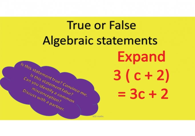True or false algebraic statements game | Teachwire Teaching Resource