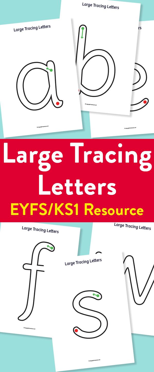 Large Tracing Letters For Early Years and KS1 | Teachwire Teaching Resource