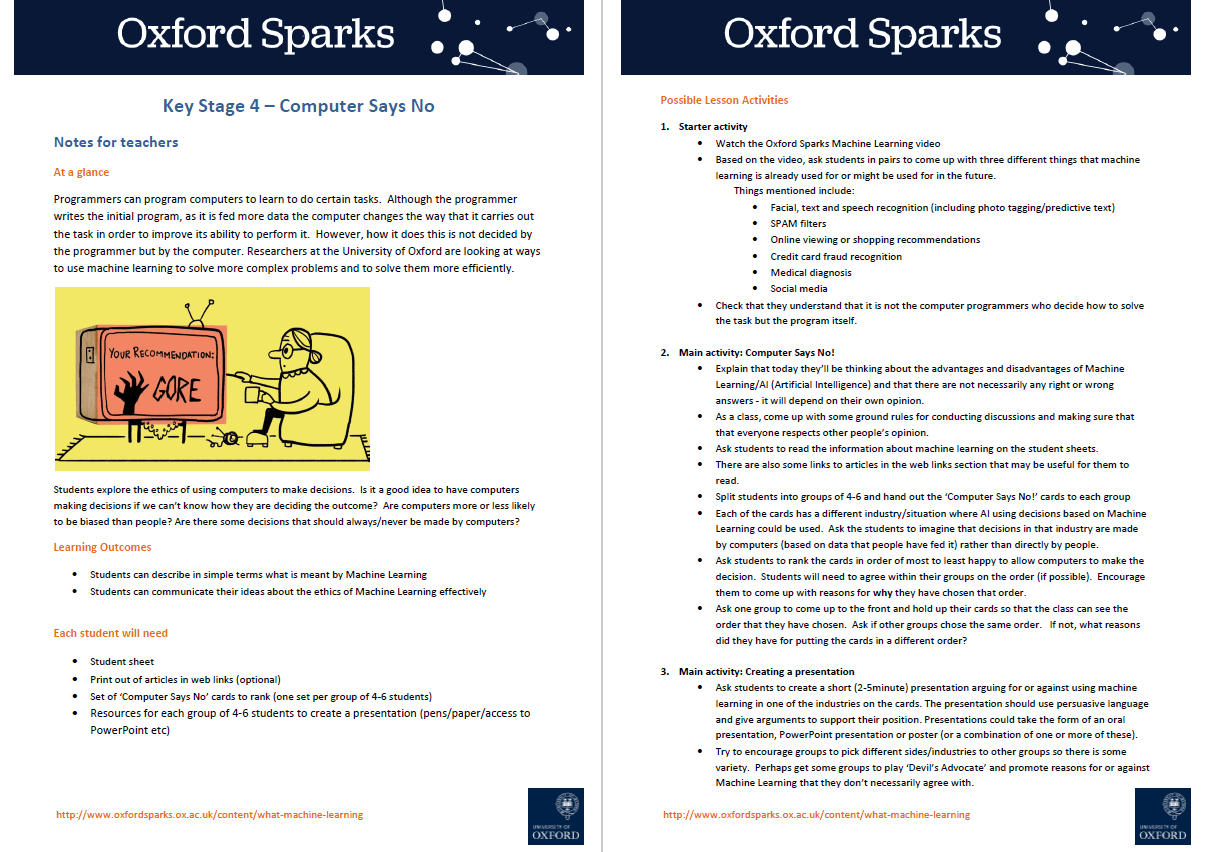 KS4 Science Lesson – Computer Says No | Teachwire Teaching Resource