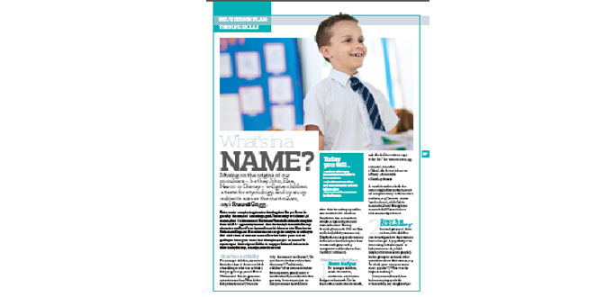 Meaning And Origins Of Names - Etymology Lesson Plan For KS1/2 English ...