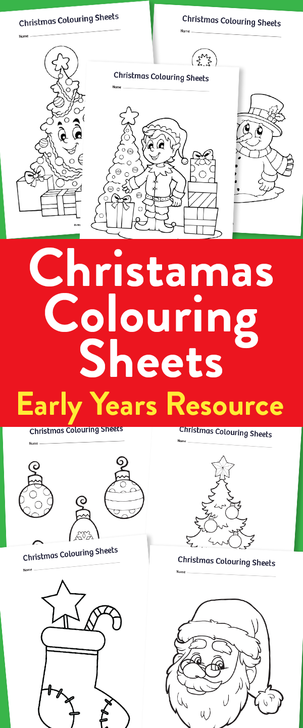 Early Years Christmas Colouring Sheets | Teachwire Teaching Resource