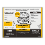 Homework menu – Editable takeaway-style PowerPoint - Teachwire