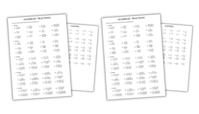Algebra KS3 – Best worksheets & questions for Years 7, 8 and 9 - Teachwire