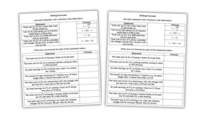 Algebra KS3 – Best worksheets & questions for Years 7, 8 and 9 - Teachwire