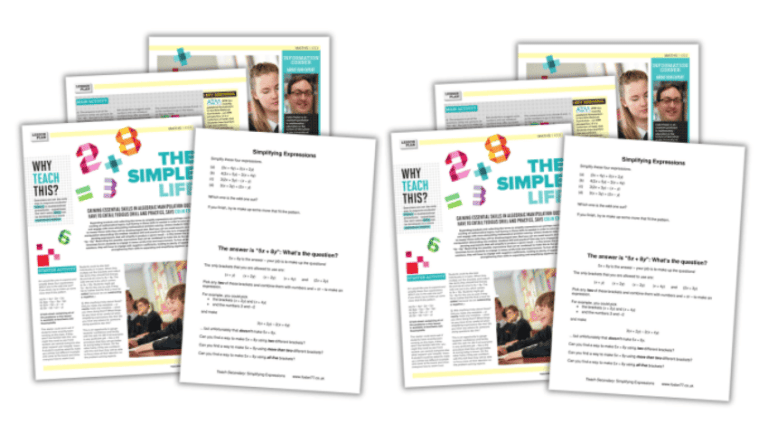 Algebra KS3 – Best worksheets & questions for Years 7, 8 and 9 - Teachwire