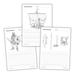 Viking worksheets – Colour-and-write sheets for history & writing ...