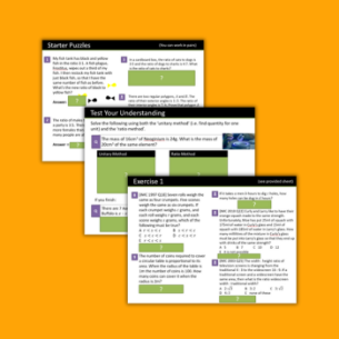 Ratio and proportion – KS3 maths worksheets and PowerPoint - Teachwire