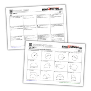 Area of a circle worksheet – KS3 maths task with answers - Teachwire
