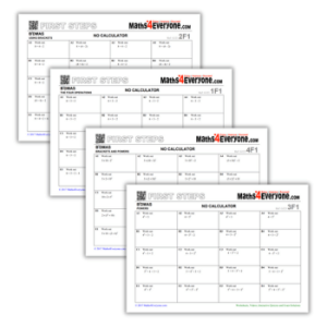 BIDMAS worksheet – 4 first steps sheets with answers - Teachwire