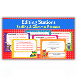 Editing stations – Editable cards for KS1/2 - Teachwire