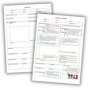 Lesson plan example – Blank template and support sheet - Teachwire