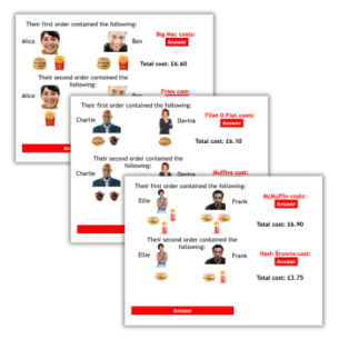 Solving simultaneous equations – Fun McDonald’s PowerPoint - Teachwire