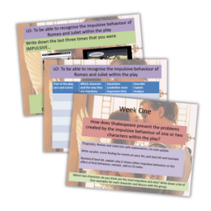 Romeo and Juliet KS4 – Impulsive behaviour series of lessons - Teachwire