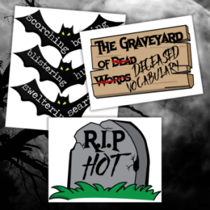 Vocabulary display – Overused words graveyard (with synonyms) - Teachwire