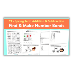 Number bonds Year 1 – Addition and subtraction activities - Teachwire