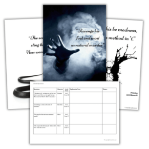 Hamlet key quotes – 10 posters and worksheet for KS3/4 - Teachwire