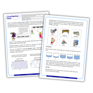 Pitch and volume Year 4 – Science worksheet - Teachwire