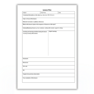 Lesson planning template – Editable and comprehensive - Teachwire