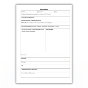 Lesson planning template – Editable and comprehensive - Teachwire